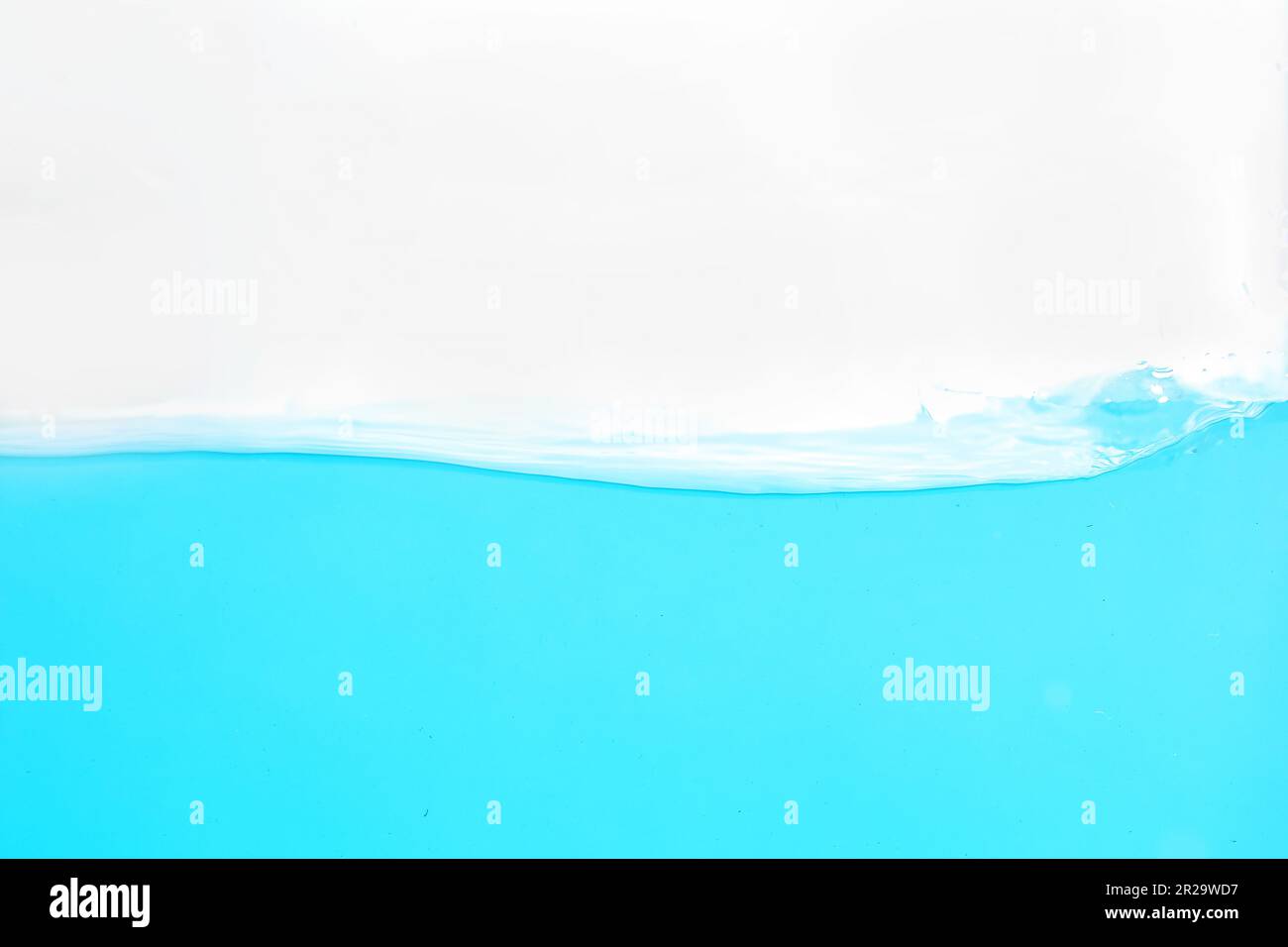 Water splash. Aqua flowing in waves and bubbles . on white background ...
