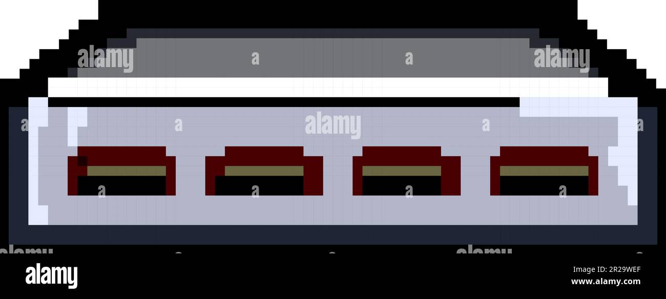 data usb hub game pixel art vector illustration Stock Vector Image ...