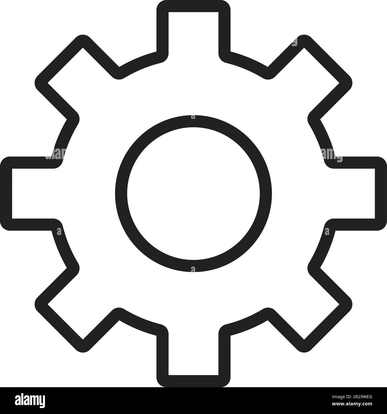 Settings icon vector image Stock Vector Image & Art - Alamy
