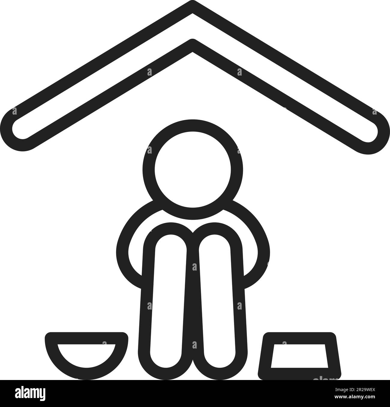 Shelter icon vector image Stock Vector Image & Art - Alamy