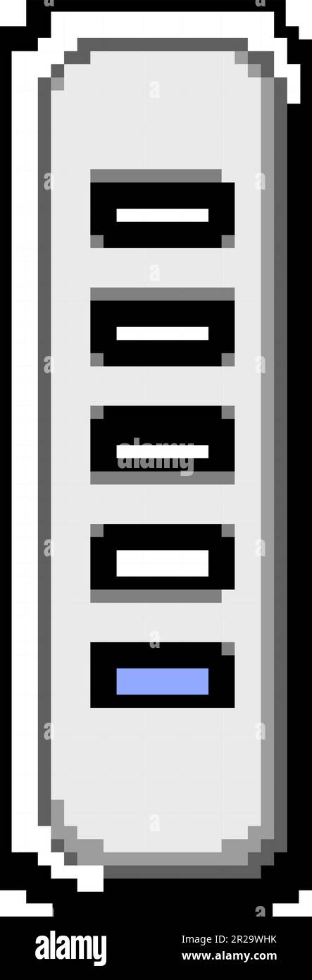 connect usb hub game pixel art vector illustration Stock Vector Image ...