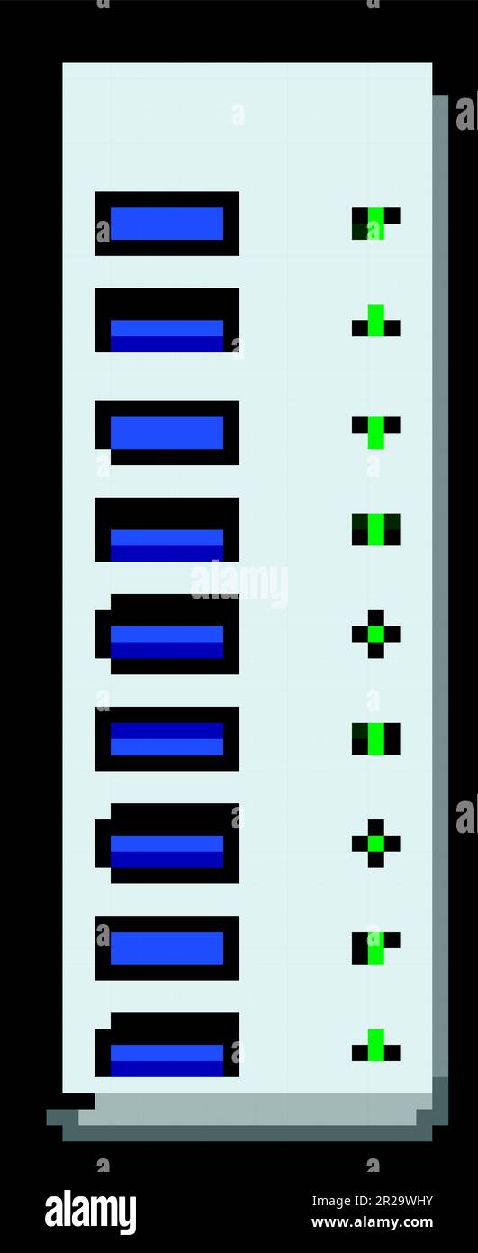 port usb hub game pixel art vector illustration Stock Vector Image ...