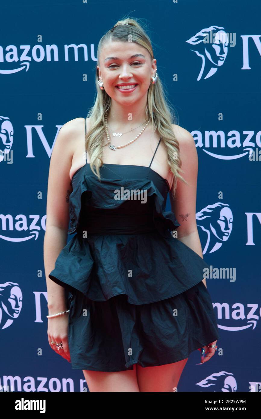 London, UK . 18 May, 2023 . Caity Baser pictured at the Ivor Novello ...