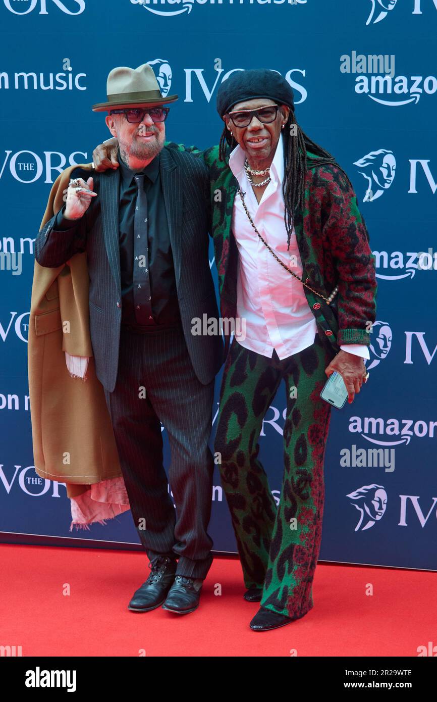 London, UK . 18 May, 2023 . Dave Stewart and Nile Rogers pictured at ...