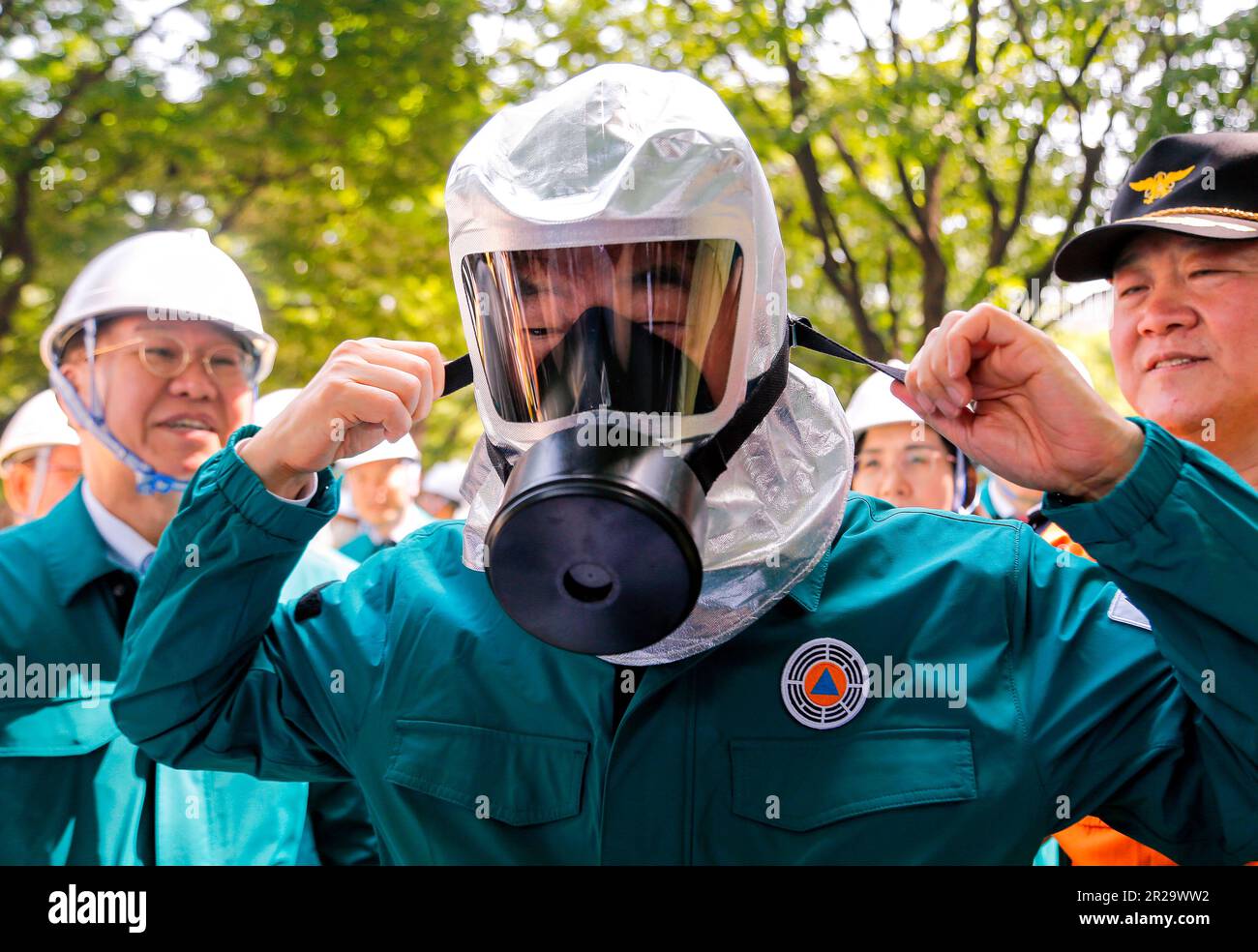Civil defence drill, May 16, 2023 : South Korean Prime Minister Han ...