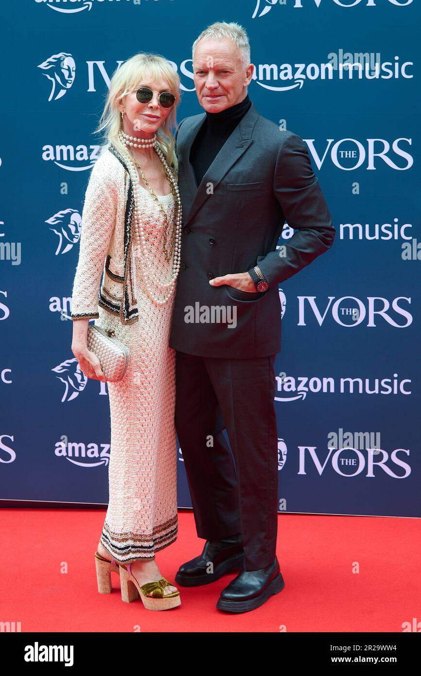 London, UK . 18 May, 2023 . Sting and Trudie Styler pictured at the ...