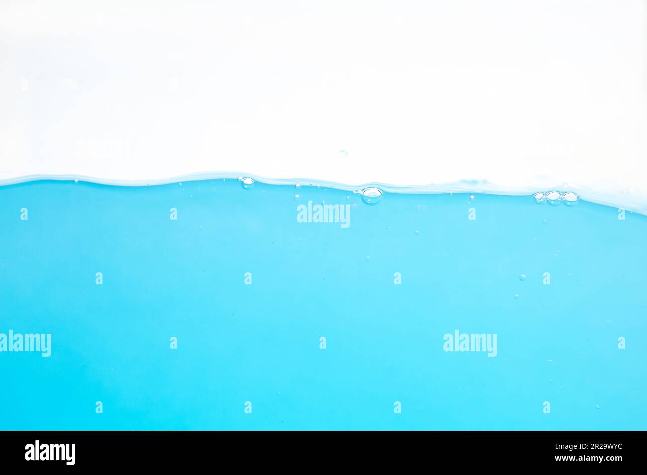 Water splash. Aqua flowing in waves and bubbles . on white background ...