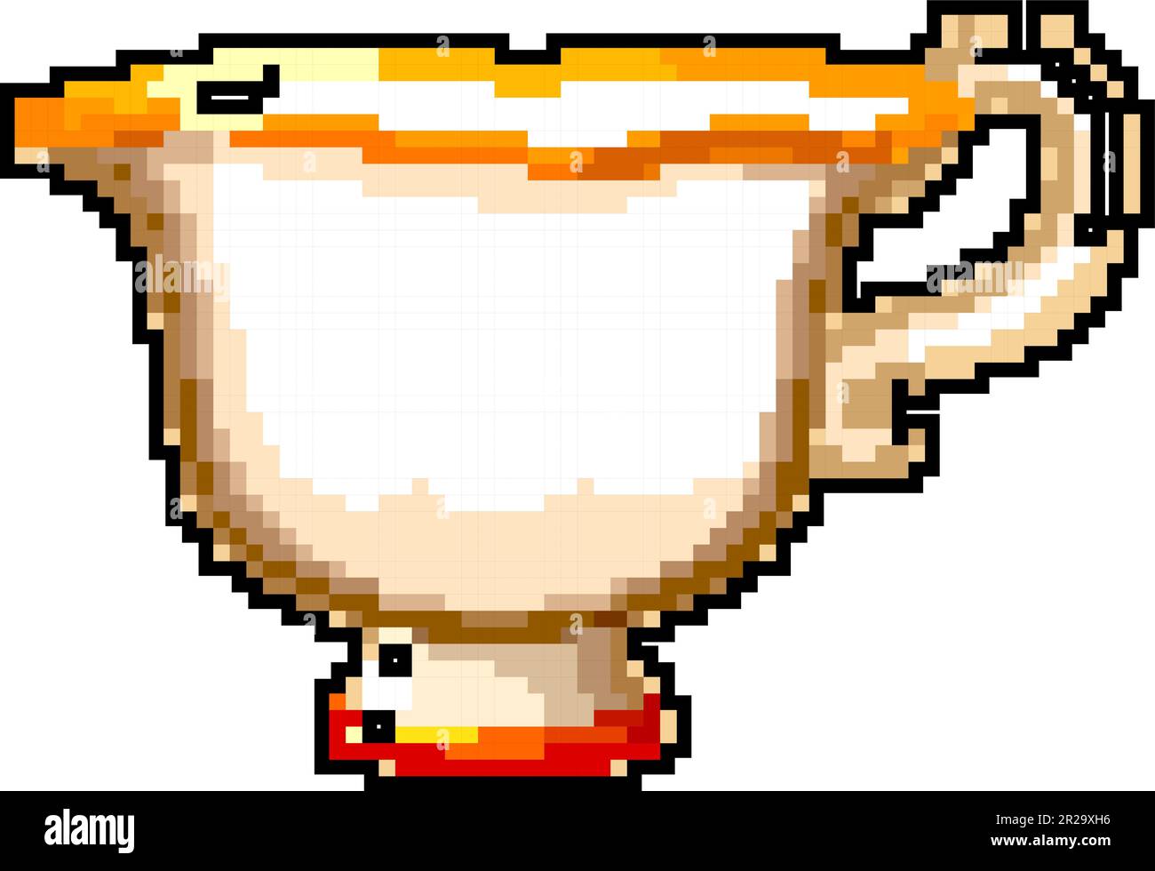 white vintage cup game pixel art vector illustration Stock Vector Image ...