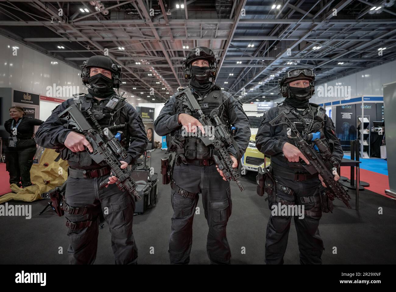 London, UK. 18th May 2023. Officers from British Transport Police's ...