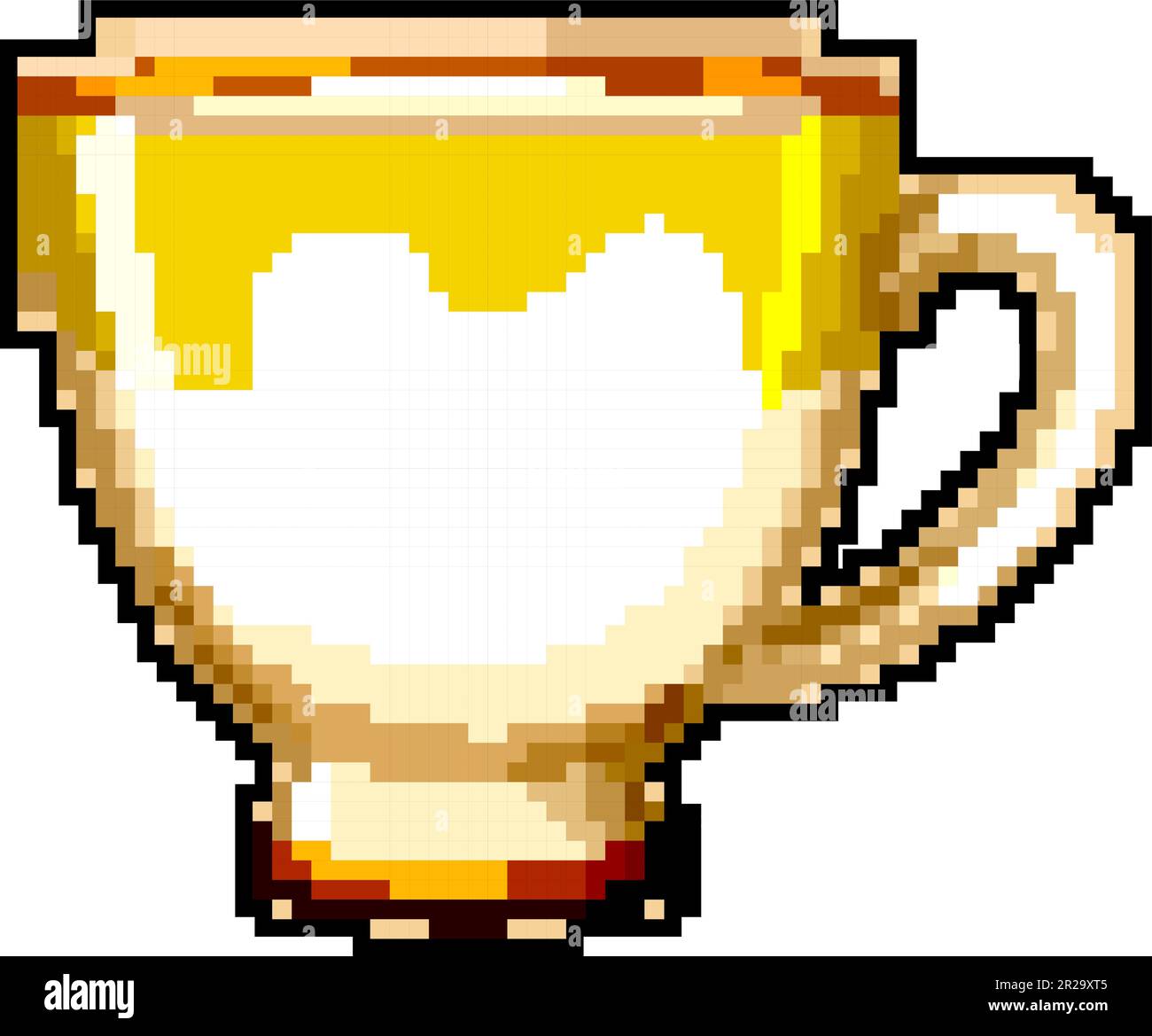 coffee vintage cup game pixel art vector illustration Stock Vector ...