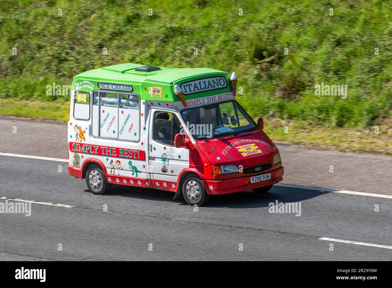 1999 90s nineties FORD TRANSIT 80 SWB 2.5D 70PS Ice Cream Van Stock ...