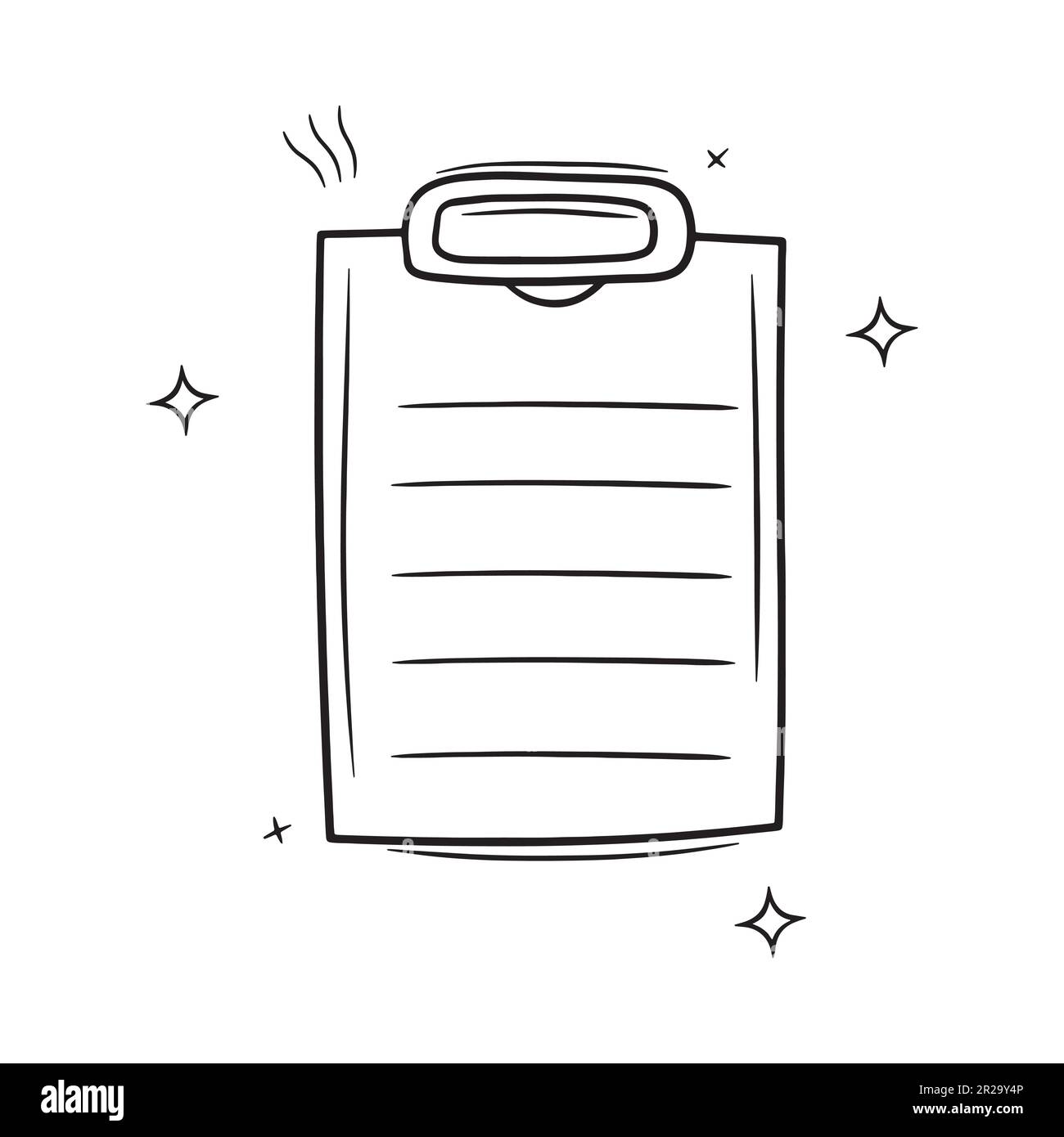 Hand Drawn Clipboard Doodle Vector Sketch Illustration Stock Vector Image And Art Alamy 