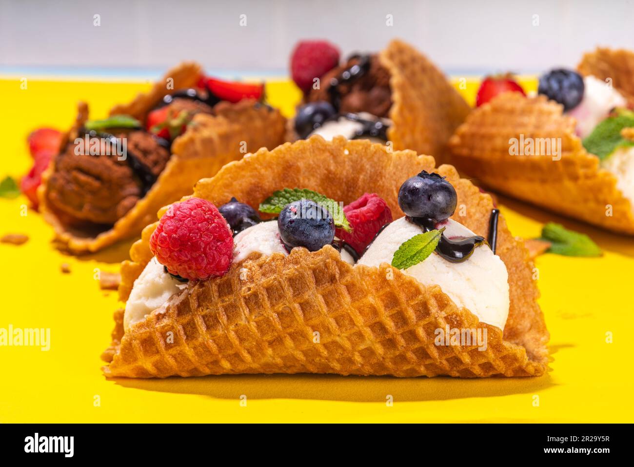 Waffle Taco Ice Cream