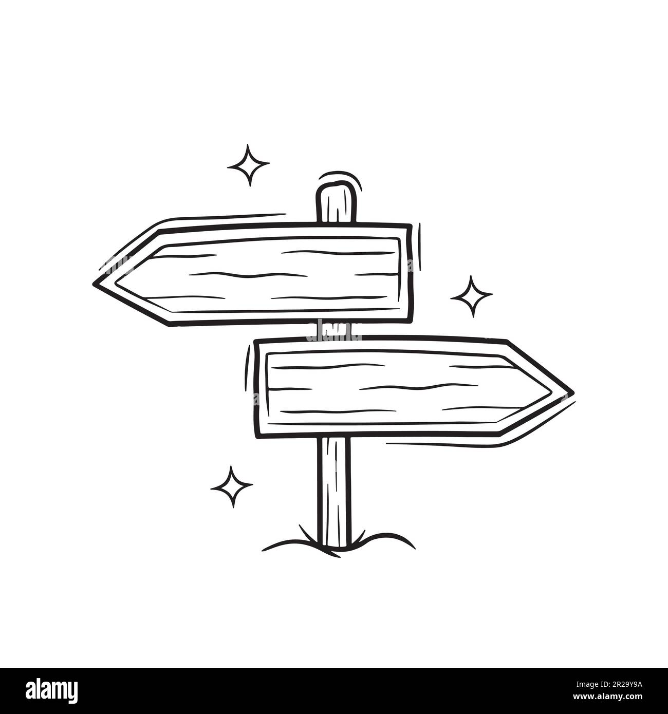 Hand Drawn Directional Marker. Doodle Vector Sketch Illustration Stock ...
