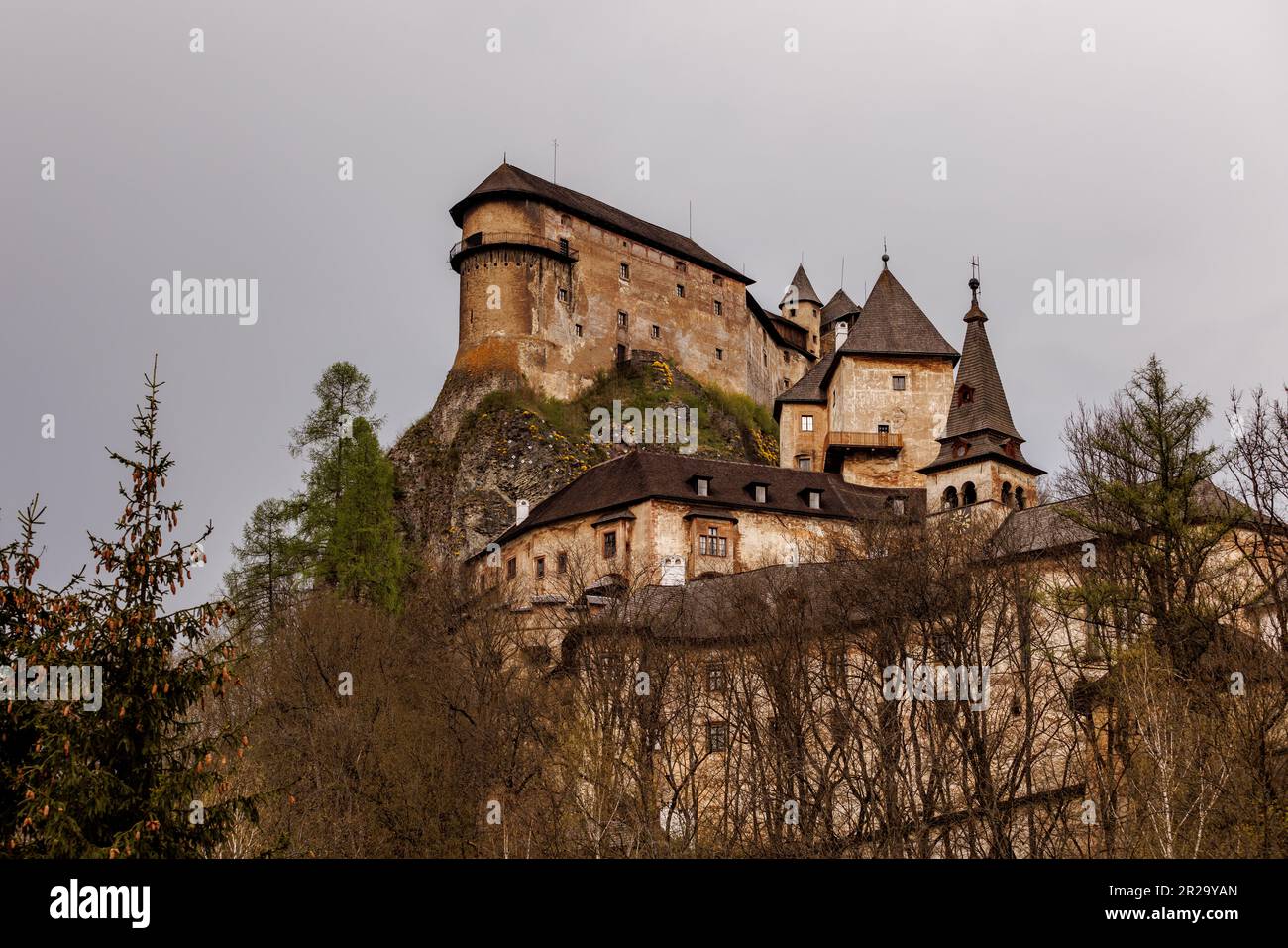 Gloomy medieval castle on the mountain, Orava, Slovakia Stock Photo - Alamy