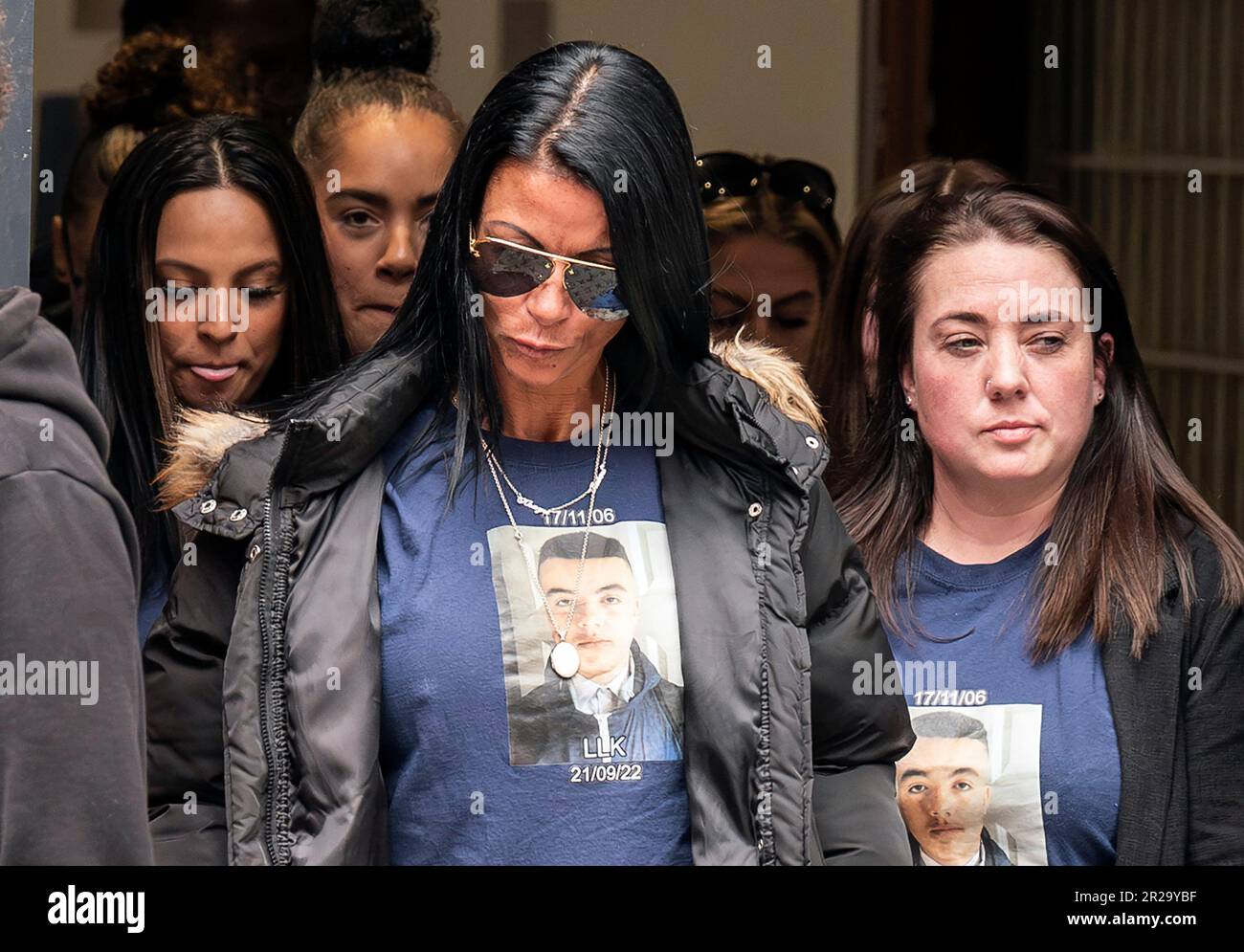 Charlie Mclean mother of Khayri Mclean outside Leeds Crown Court ahead ...