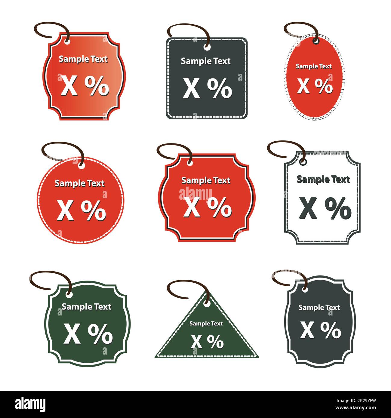 Percent blue square web Stock Vector Images - Alamy