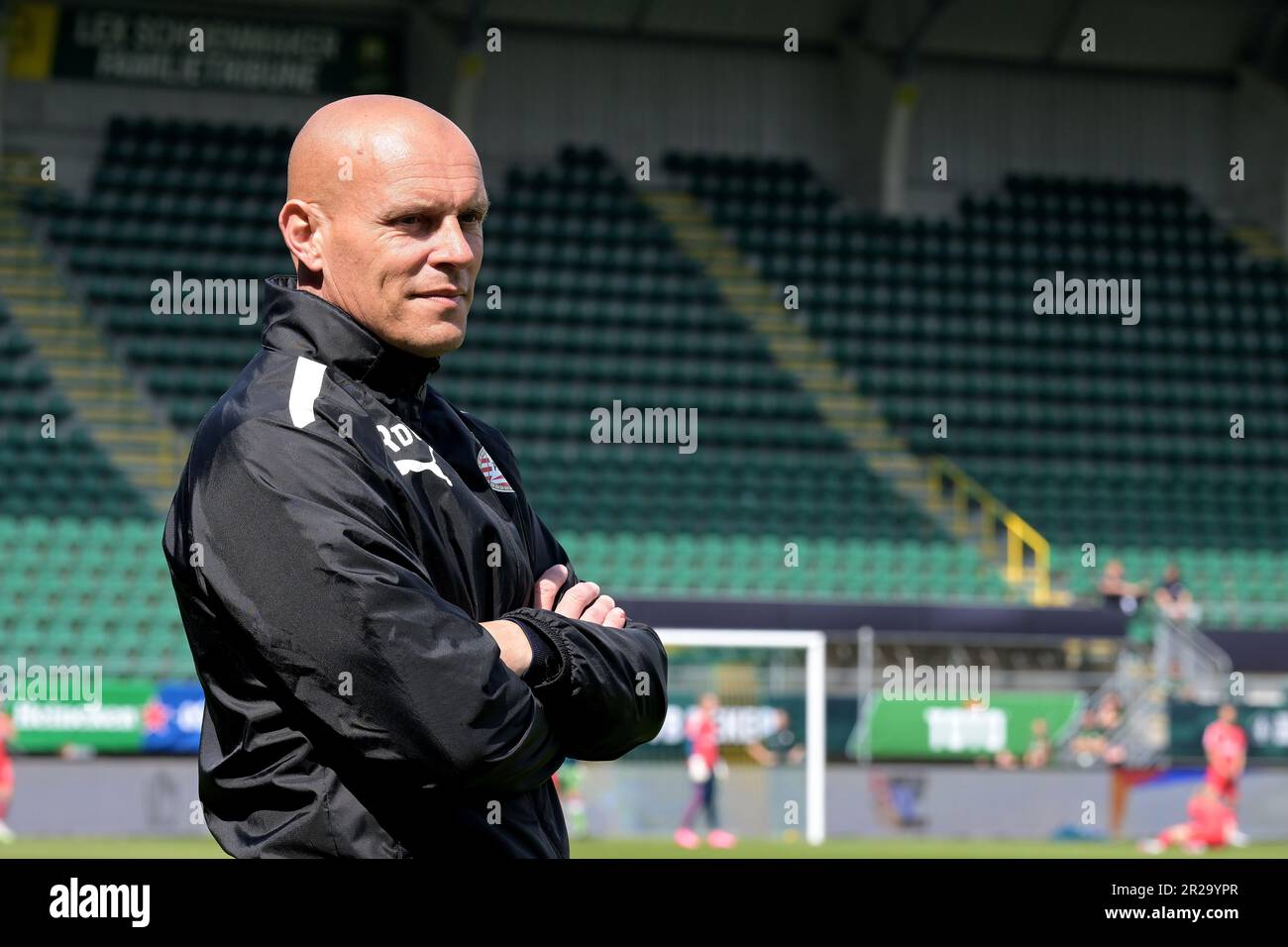 THE HAGUE - Netherlands, 18/05/2023, PSV trainer coach Rick de Rooij ...