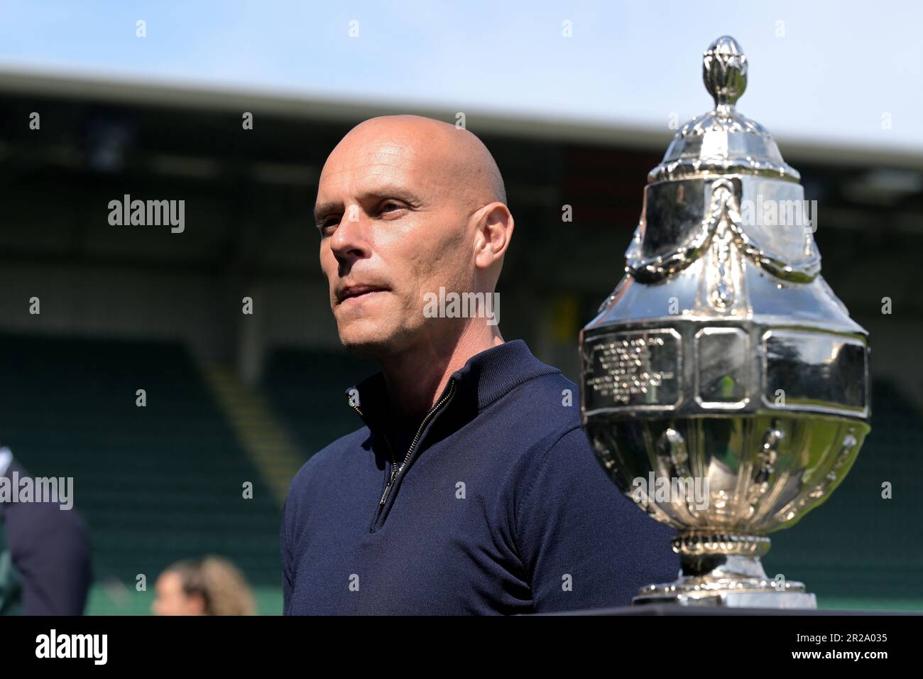 THE HAGUE - Netherlands, 18/05/2023, PSV trainer coach Rick de Rooij ...