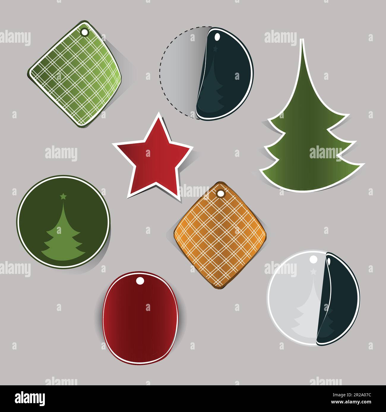 Christmas Label Vectors Stock Vector Image & Art - Alamy