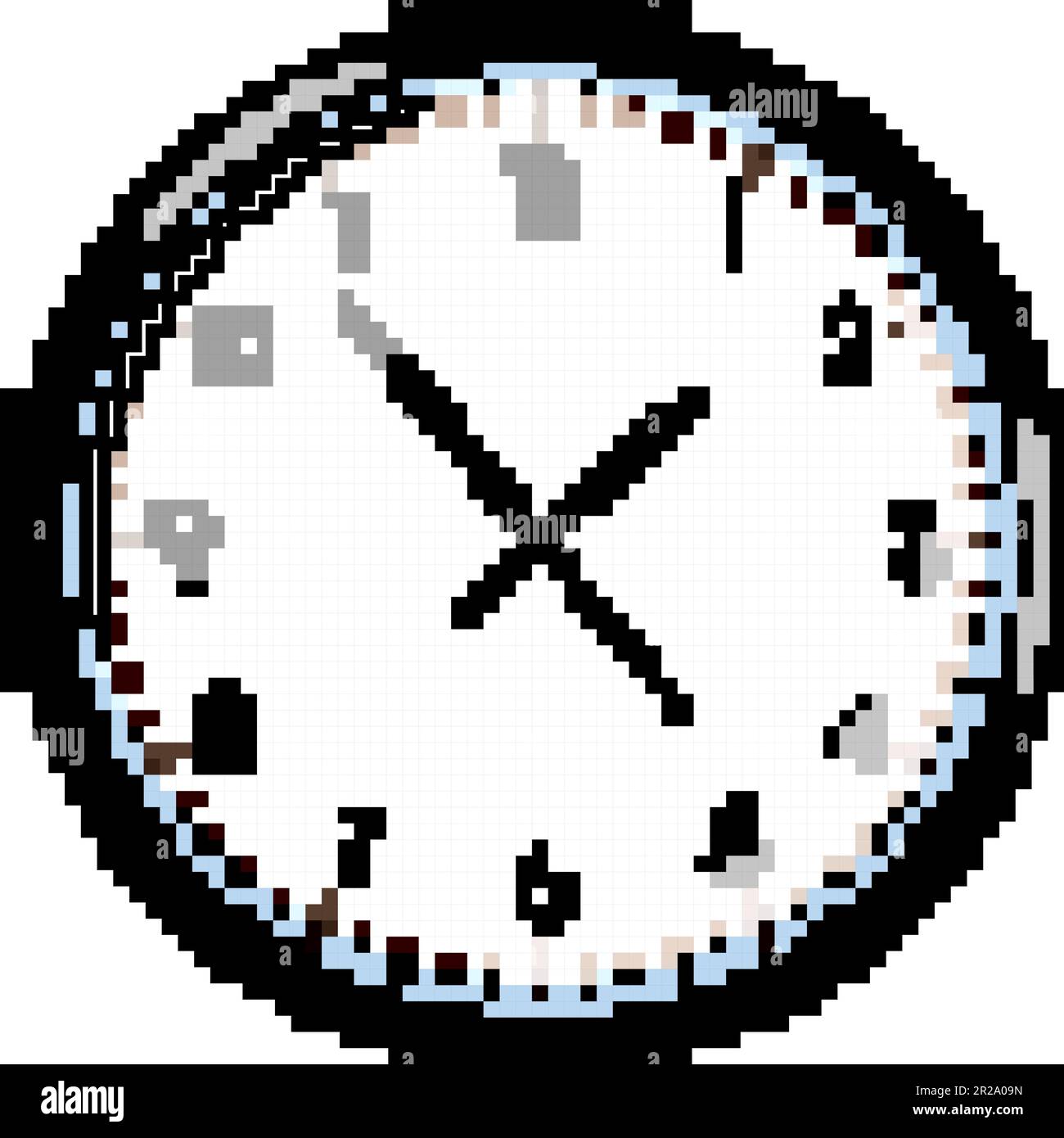 business wall clock game pixel art vector illustration Stock Vector ...