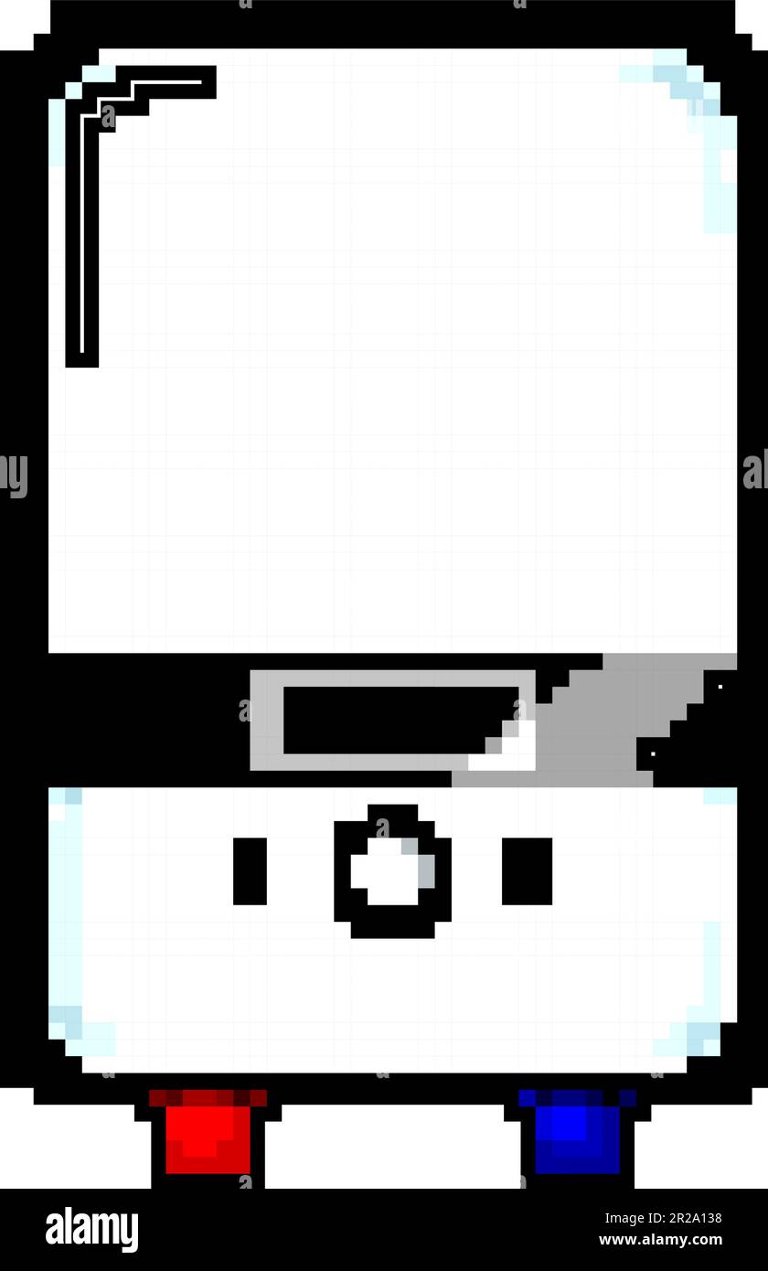 house water boiler game pixel art vector illustration Stock Vector ...