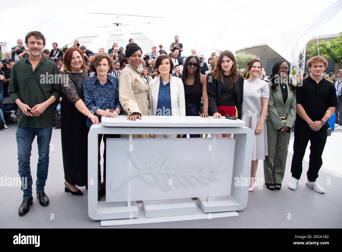 Cannes, France. 18th May, 2023. Harold Orsini, Esther Gohourou ...
