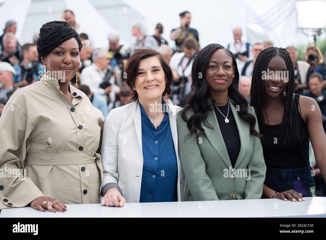 Cannes, France. 18th May, 2023. Aissatou Diallo, Catherine Corsini ...