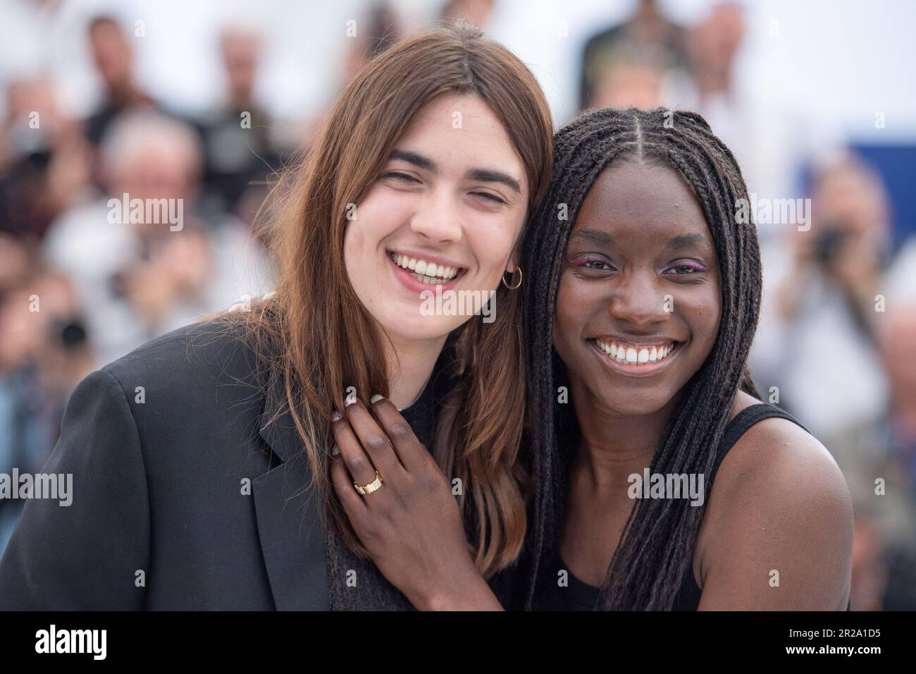Cannes, France. 18th May, 2023. Suzy Bemba and Lomane De Dietrich ...