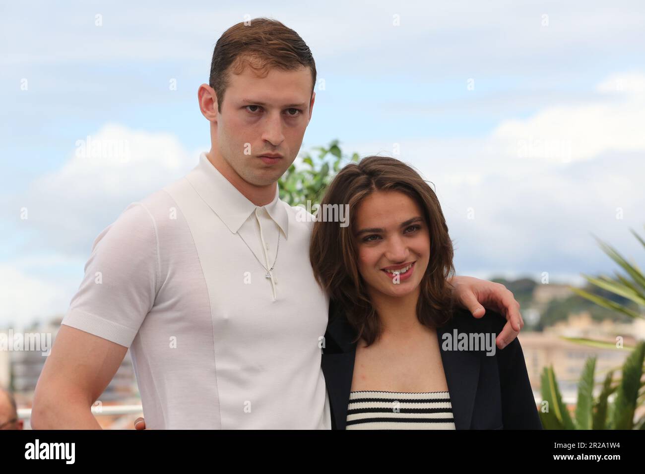 Cannes, France, 18th May, 2023. Billie Blain and Tom Mercier at the ...