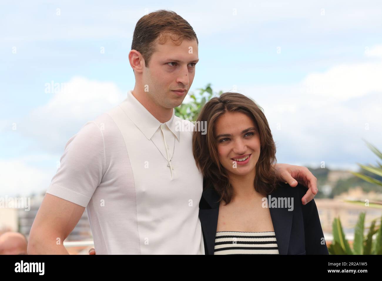 Cannes, France, 18th May, 2023. Billie Blain and Tom Mercier at the ...