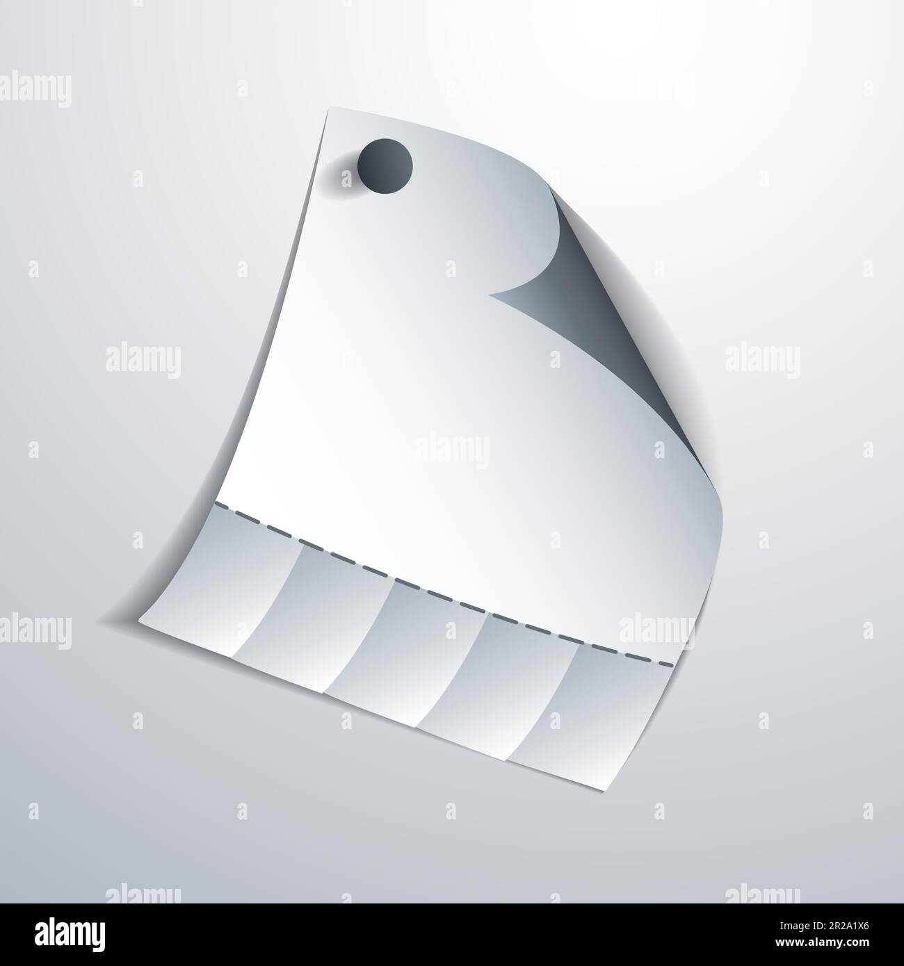 Blank Pinned Paper - Advertising Stock Vector Image & Art - Alamy