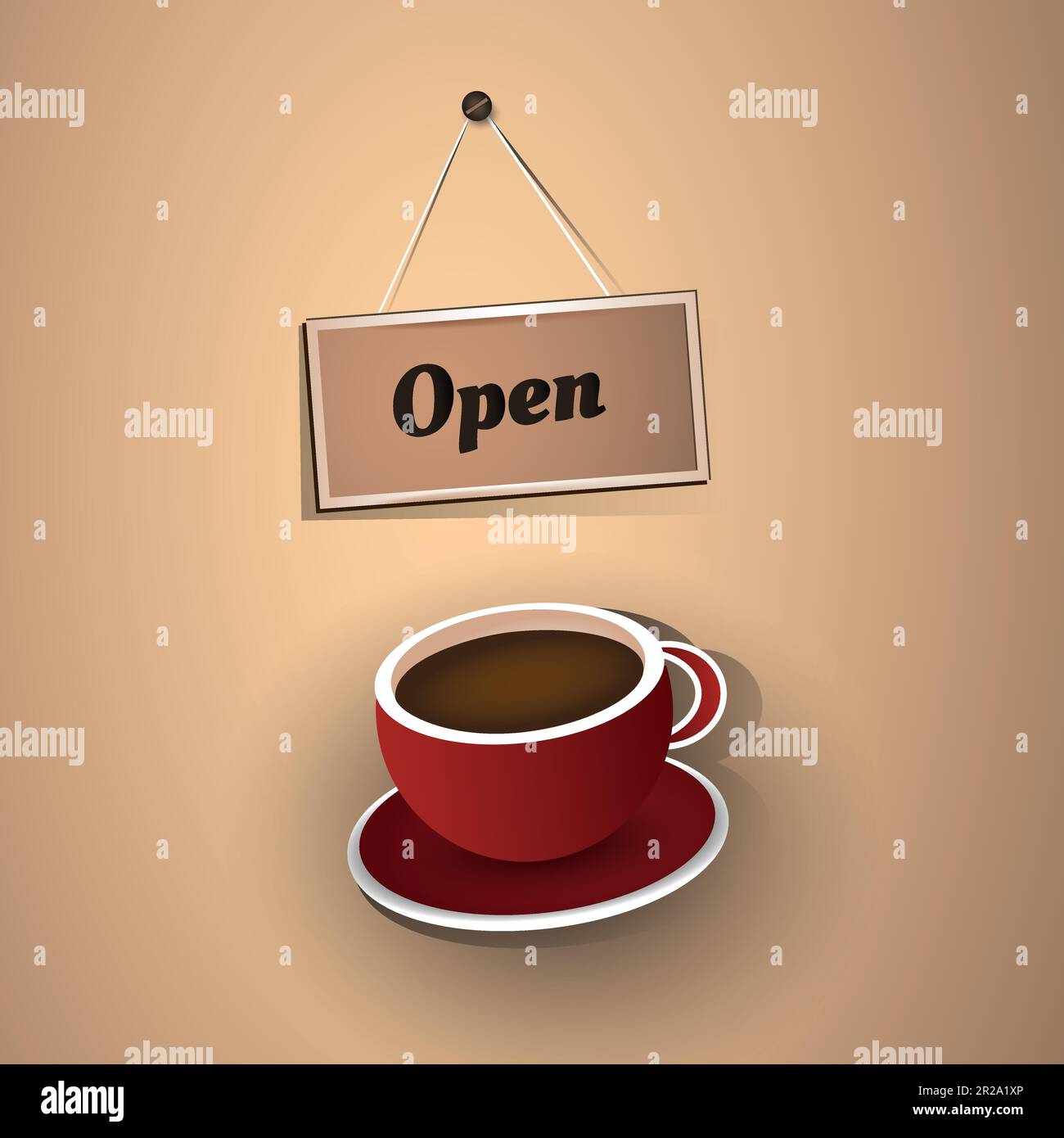 Coffee notice board Stock Vector Images - Alamy