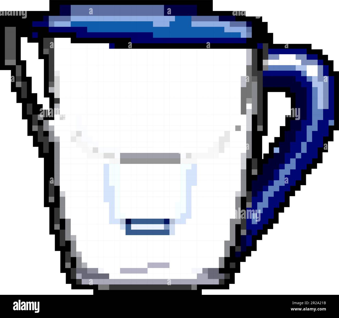 food water pitcher game pixel art vector illustration Stock Vector ...