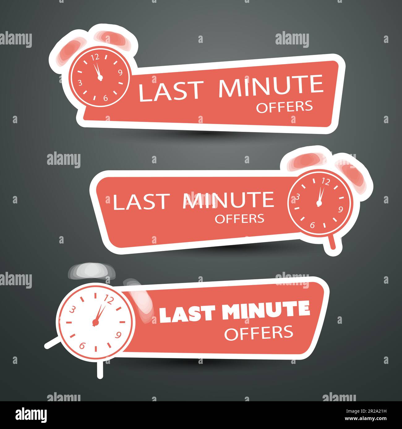 Last Minute Offer Vector Headers or Banners Template for Your ...
