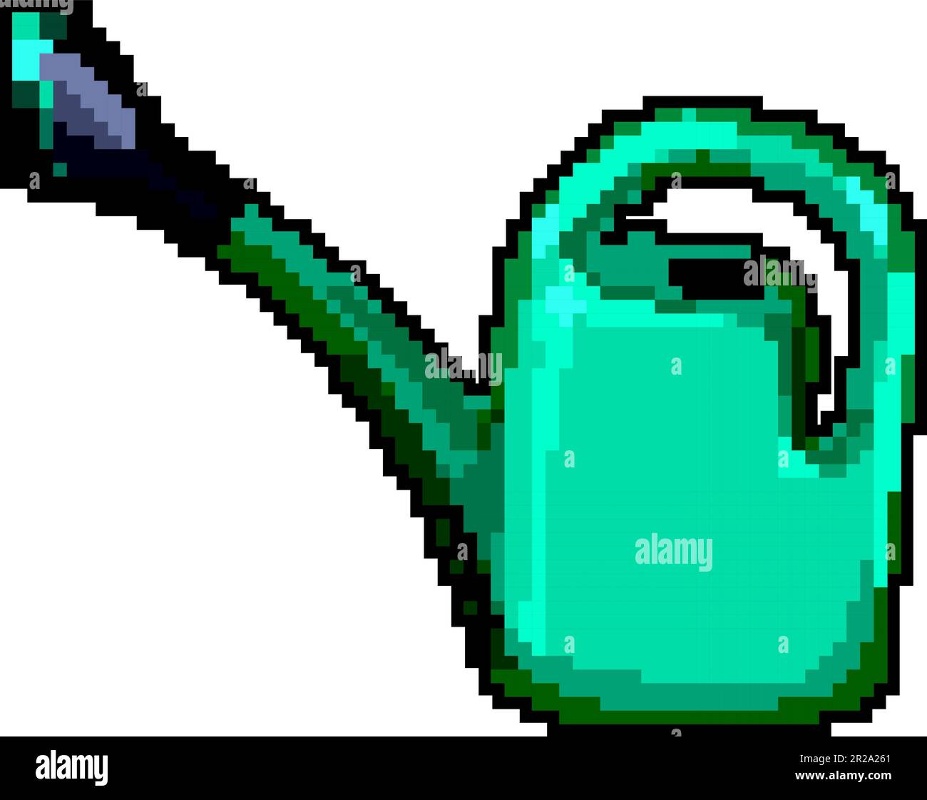 growth watering can game pixel art vector illustration Stock Vector ...
