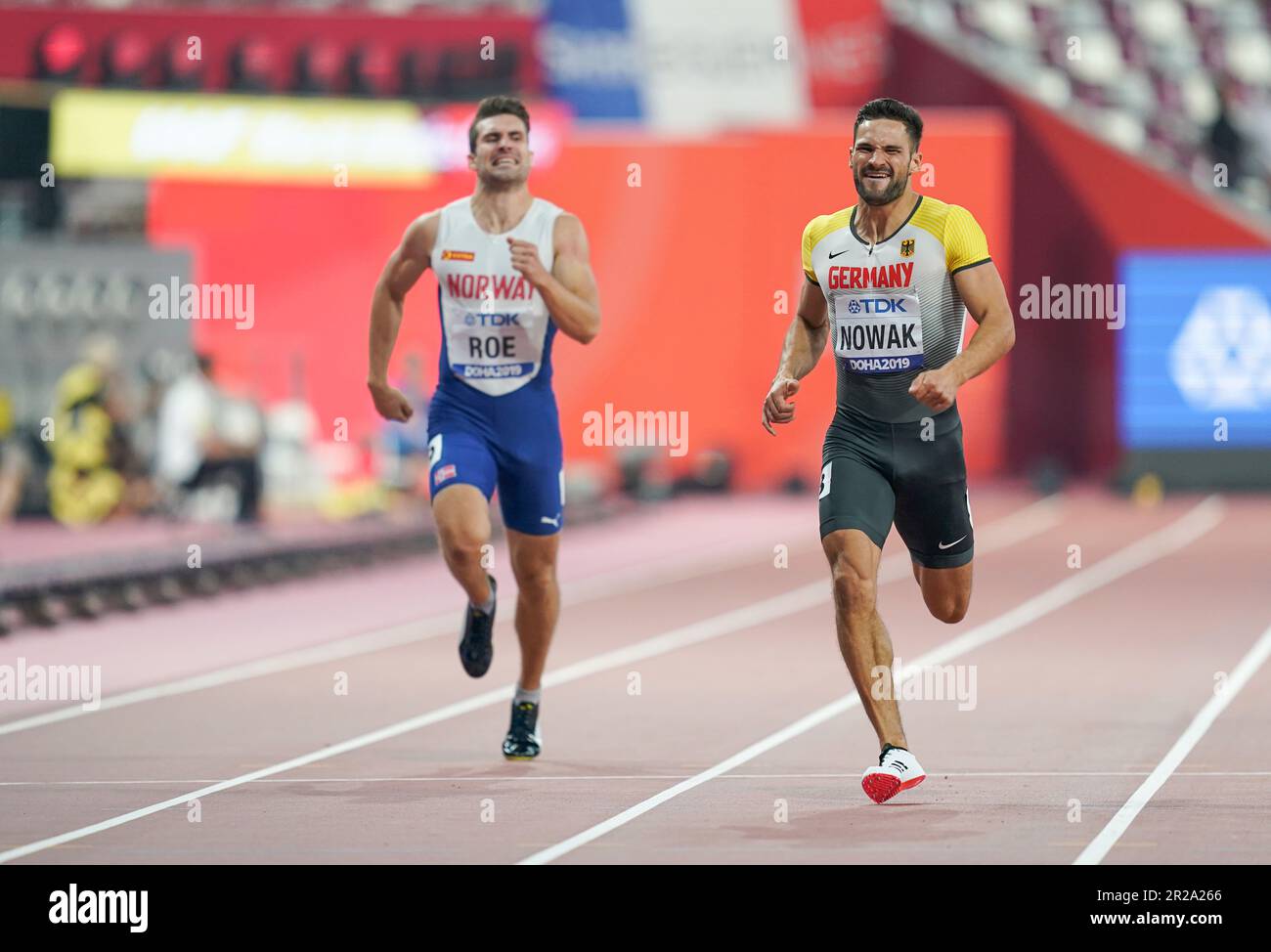 Tim Nowak participating in the decathlon 400m at the 2019 World ...