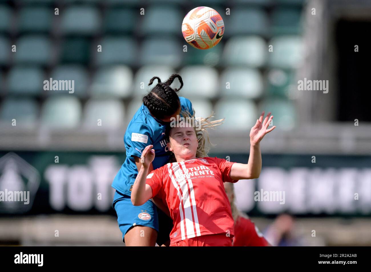 THE HAGUE - Netherlands, 18/05/2023, (lr) Naomi Pattiwael of PSV, Kim ...