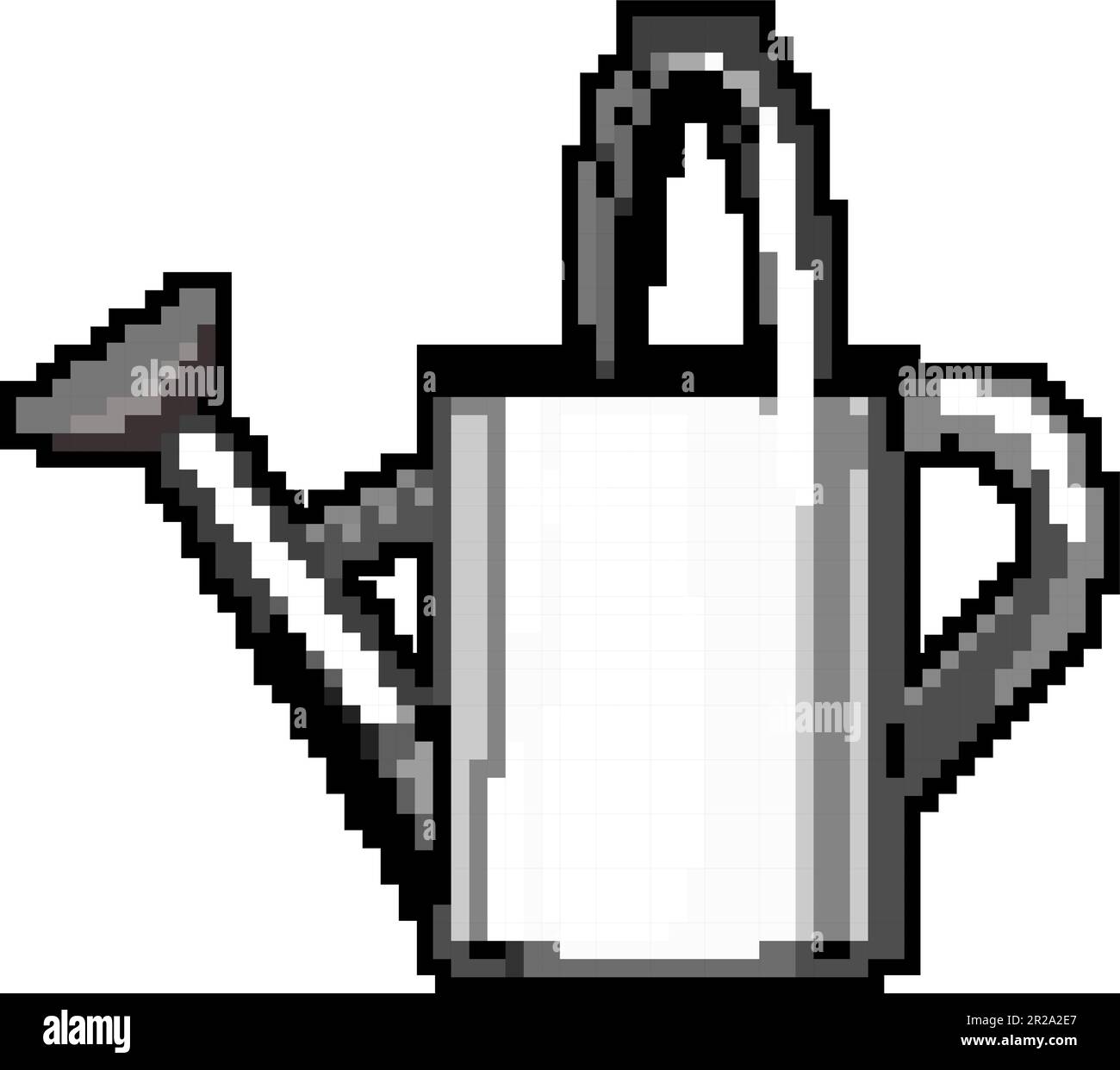 metal watering can game pixel art vector illustration Stock Vector ...