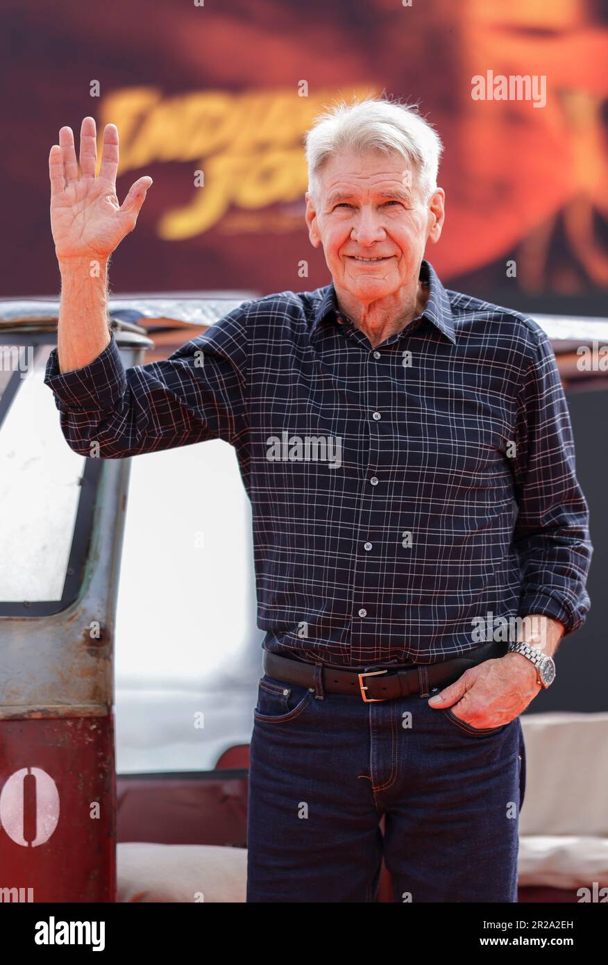 Harrison Ford poses for photographers at the photo call for the film ...