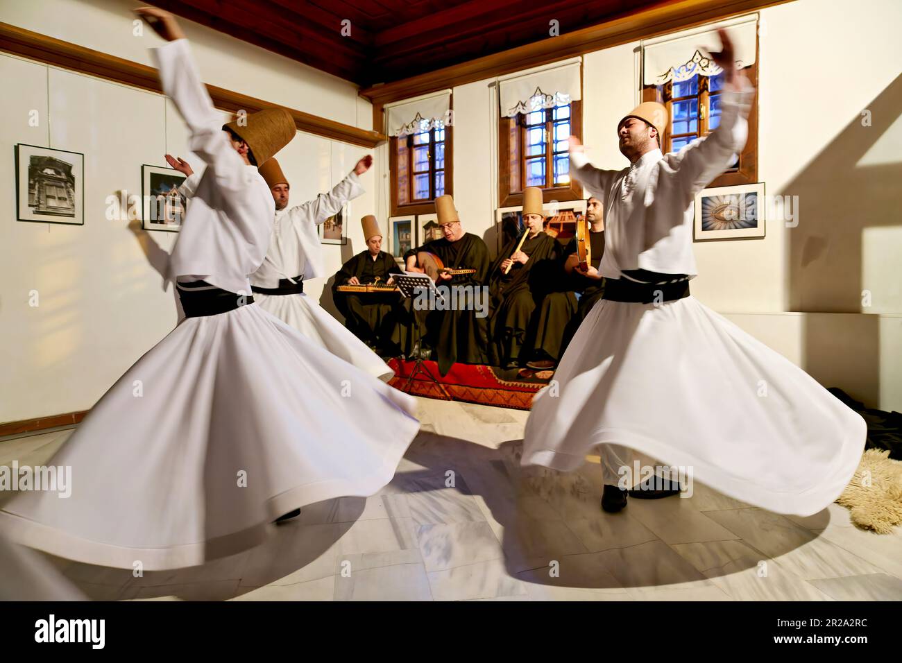 Istanbul Turkey. Whirling dervishes during a sufi whirling performance ...
