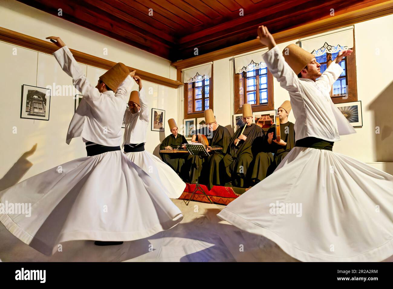 Istanbul Turkey. Whirling dervishes during a sufi whirling performance ...
