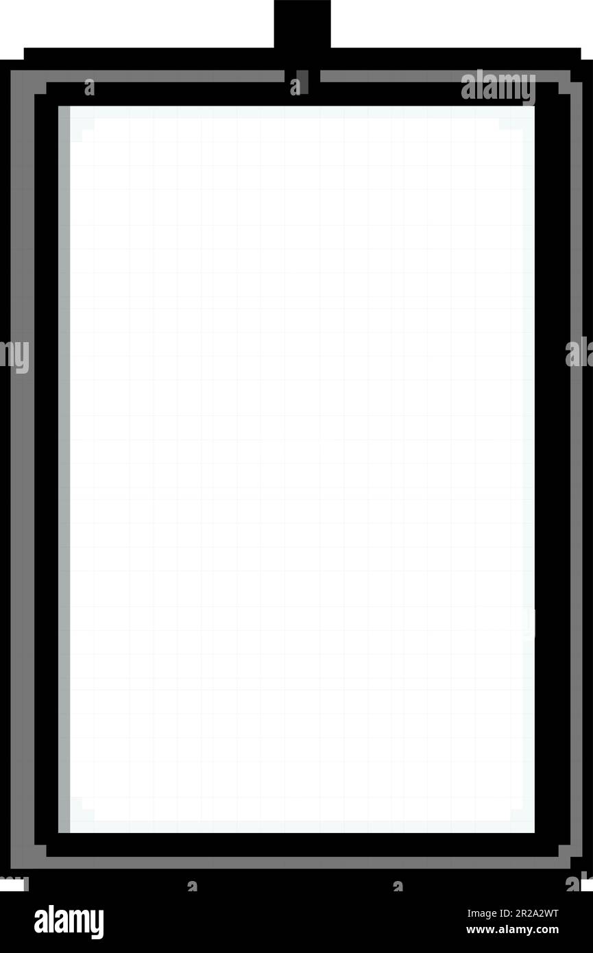 frame whiteboard school game pixel art vector illustration Stock Vector Image & Art - Alamy