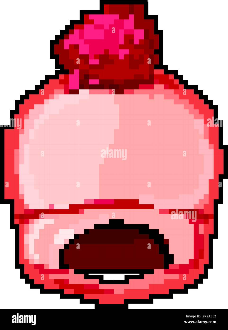 pompom winter hat kid game pixel art vector illustration Stock Vector ...