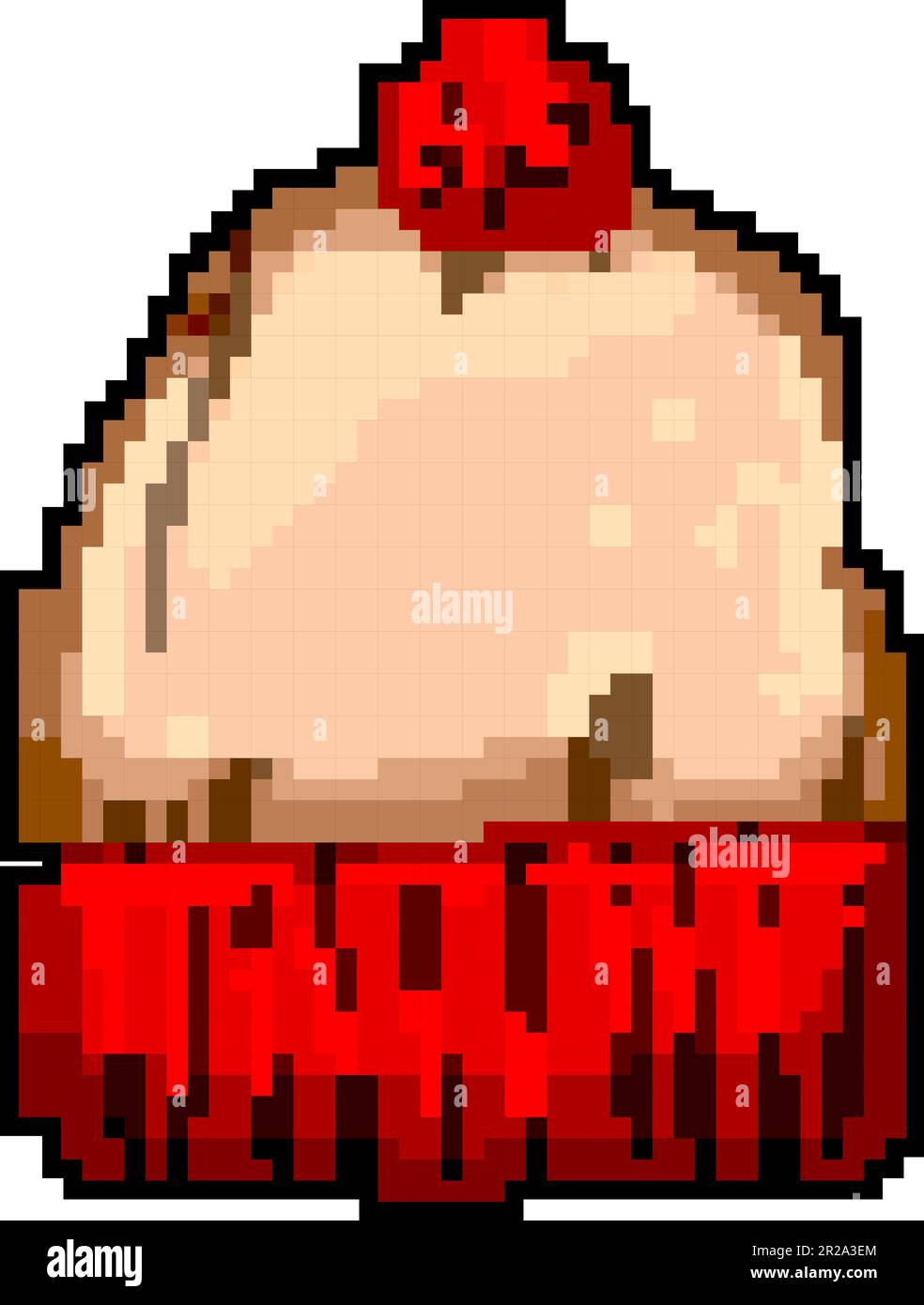 man winter hat kid game pixel art vector illustration Stock Vector ...