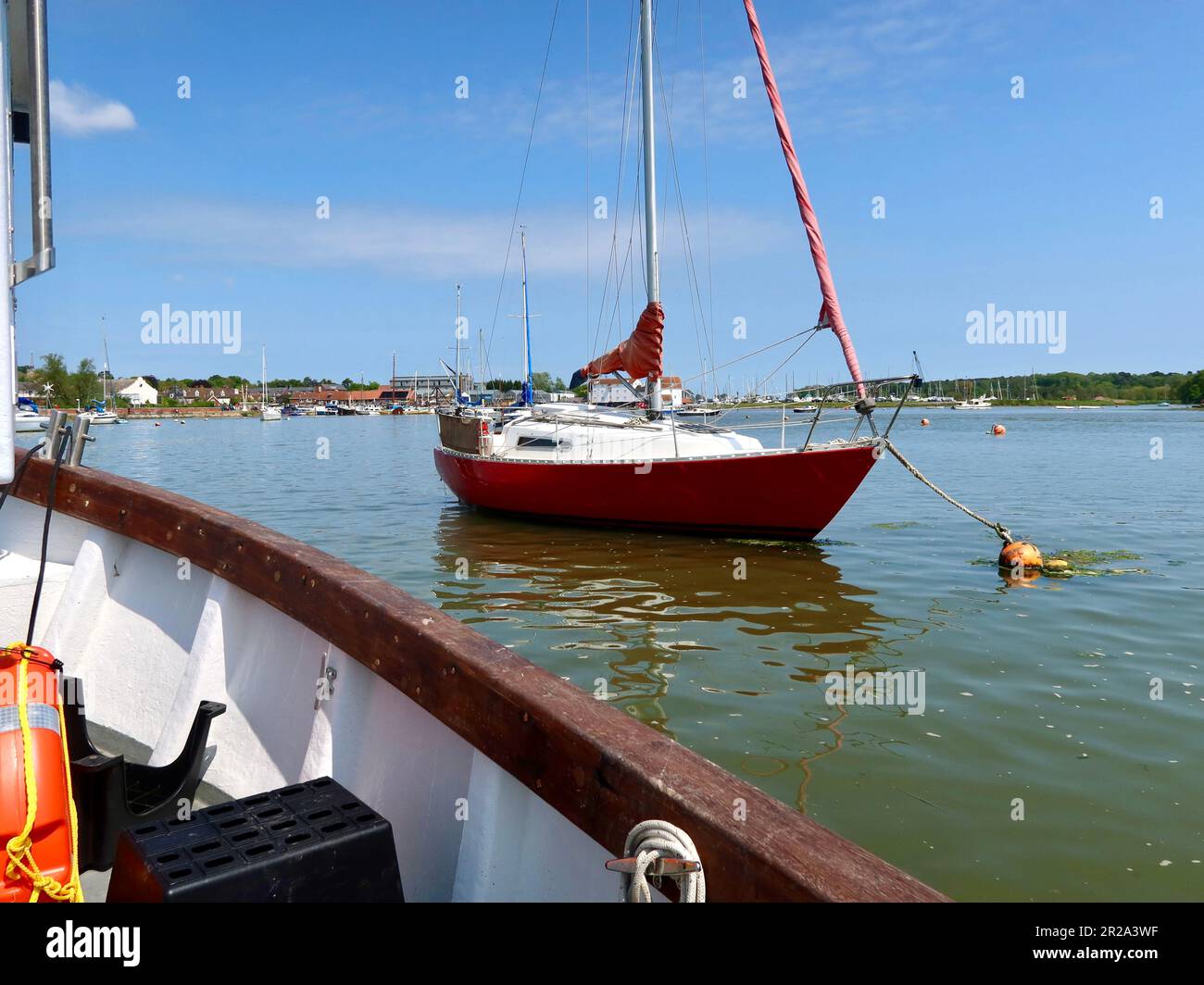 Woodbridge, Suffolk, UK - 18 May 2023 : View from a river trip on the ...