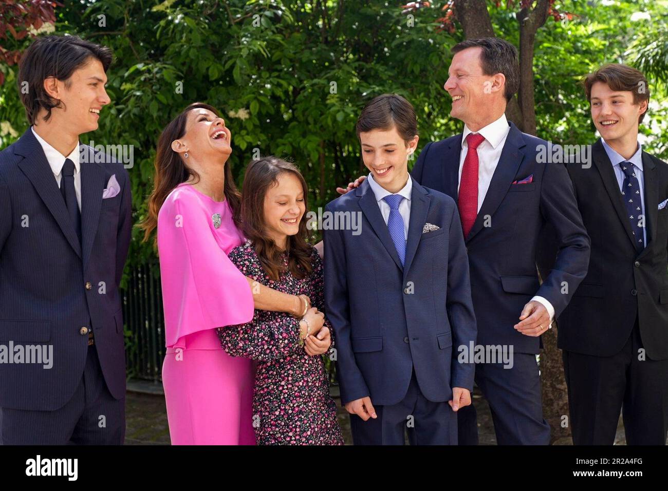 From left, Denmark's Count Nikolai, Princess Marie, Count Henrik ...