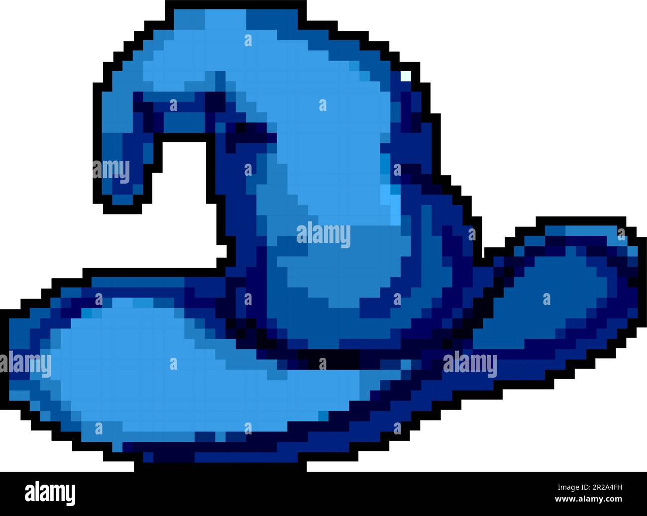 magic wizard hat game pixel art vector illustration Stock Vector Image ...