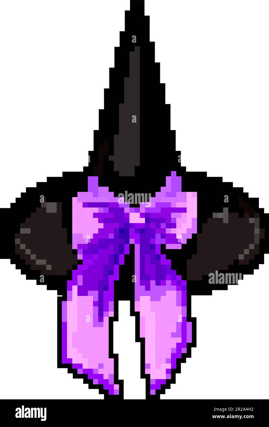 cap wizard hat game pixel art vector illustration Stock Vector Image ...