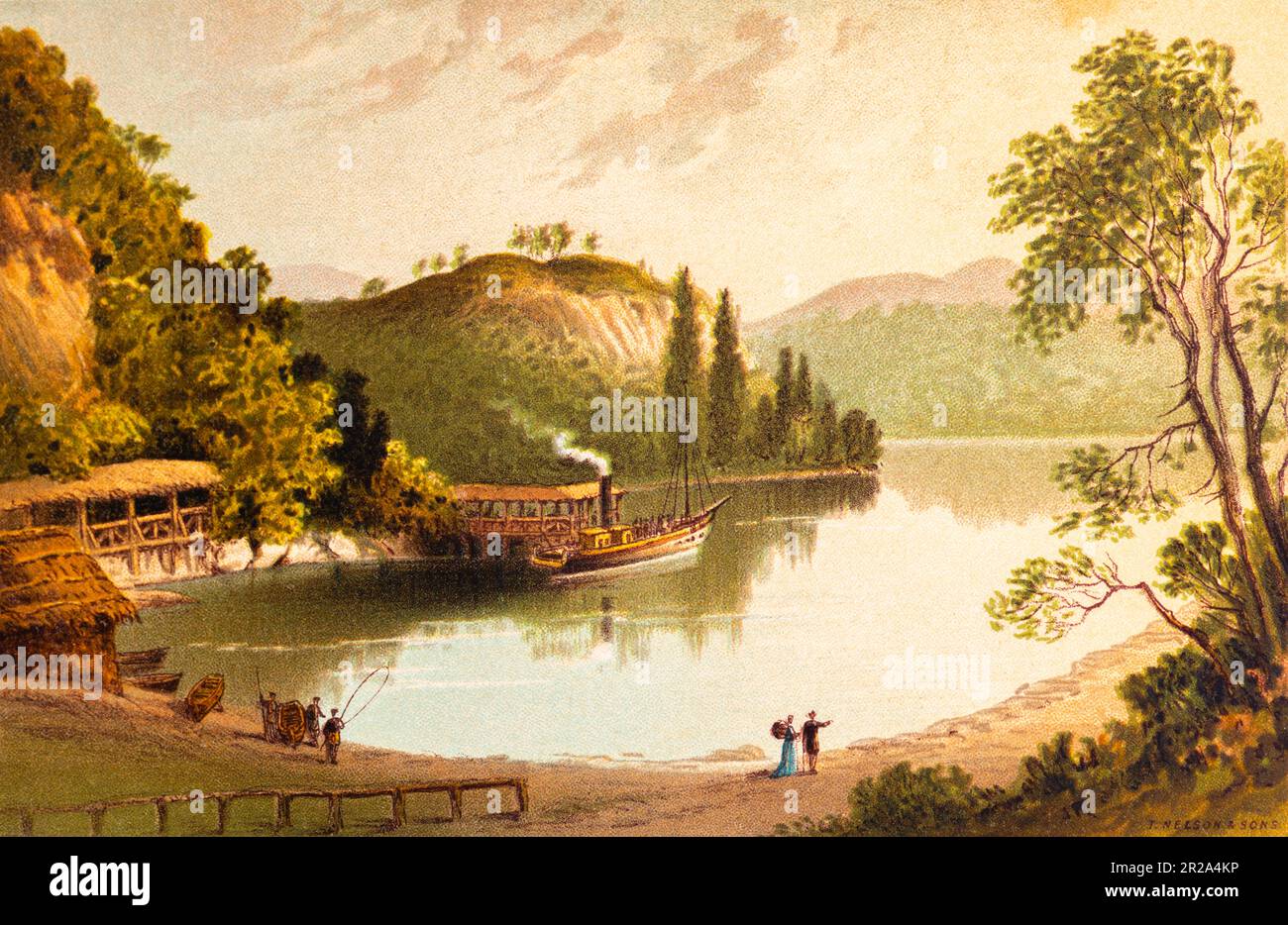 The Boat House on Loch Katrine, Scotland, Great Britain, Western Europe ...